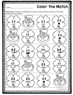 St. Patrick's Day Feelings Identification Activity